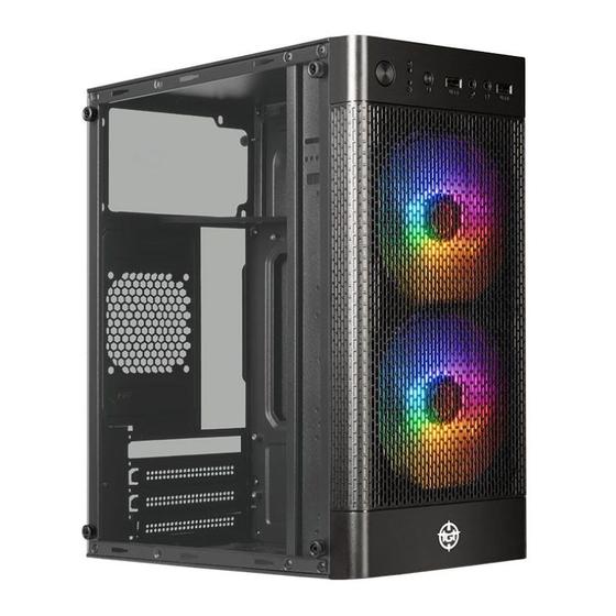 Gabinete Gamer TGT Jester L, Mid Tower, Lateral De Vidro, Preto, TGT ...