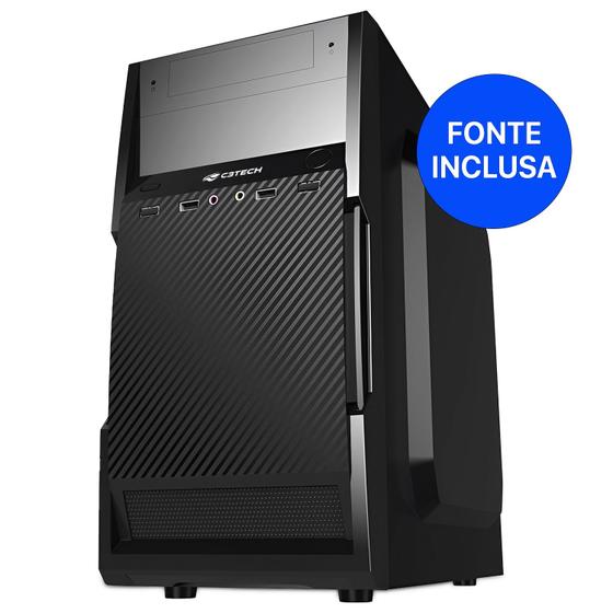 Gabinete Micro Atx Com Fonte 200w Inclusa - C3Tech C3Plus MT-25V2BK - 2 ...