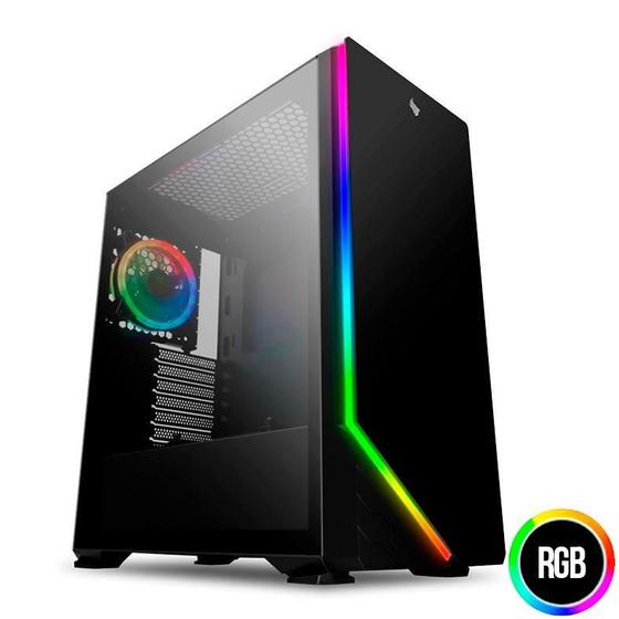 Gabinete Pichau Gaming Archangel X RGB Lateral Vidro, PGA-X01 ...