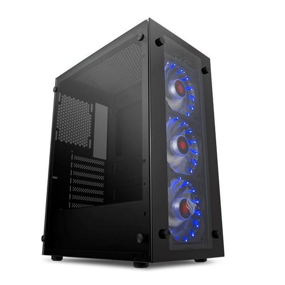 Gabinete Pichau Gaming Magpie III Lateral/Frontal Vidro Led Azul, PGMA ...
