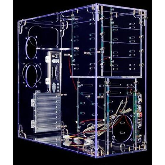 Gabinete Sunbeamtech Led Acrylic Case - Transparente - LACIII-BT ...