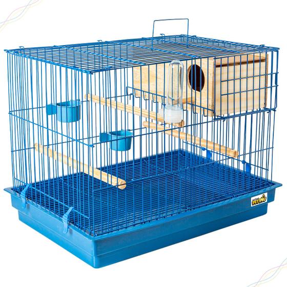 Gaiola Criadeira com Ninho Grande Para Calopsita Periquito Ingles ...