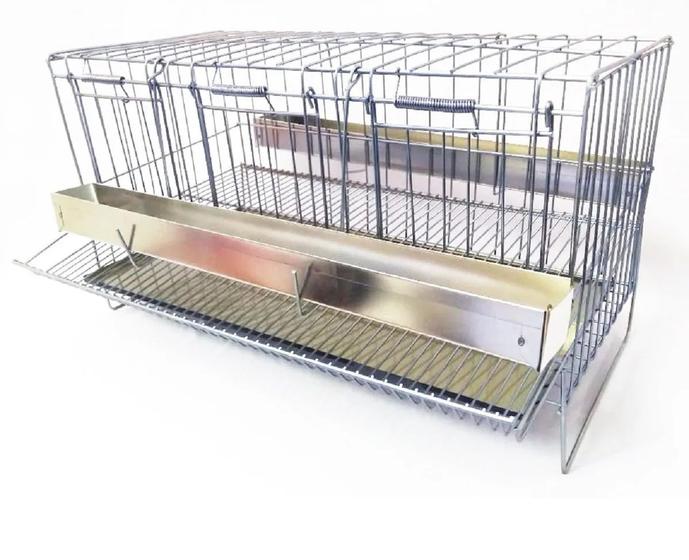 Gaiola Para Codorna Poedeira 3 Divisórias Completa - Vapet Vupet ...