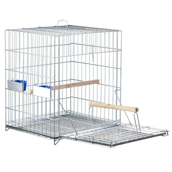 Gaiola Pássaros Papagaio Duplex Prata P034 - Gaiolas Londrina - Gaiola para Pássaros - Magazine ...