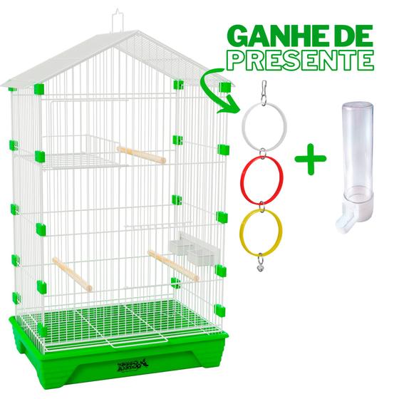 Gaiola Periquito Grande Ingles Australiano Completa Luxo - Gaiolas ...