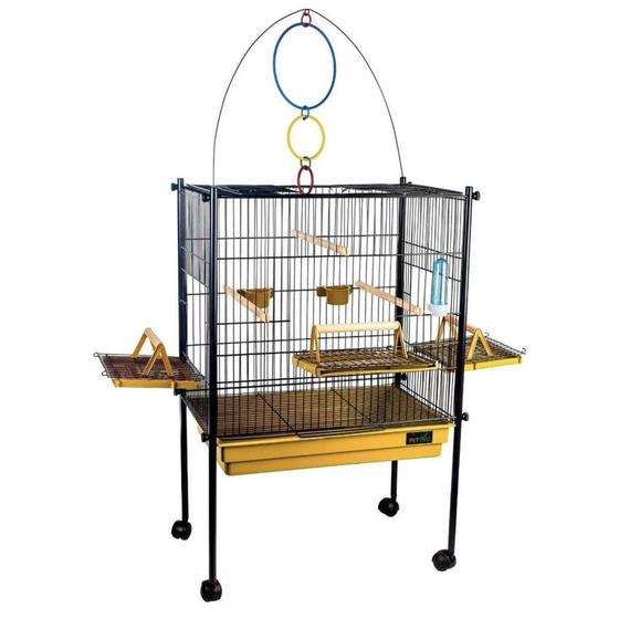 Gaiola Viveiro Confort Para Calopsita Aves Periquito Triplex Playground ...