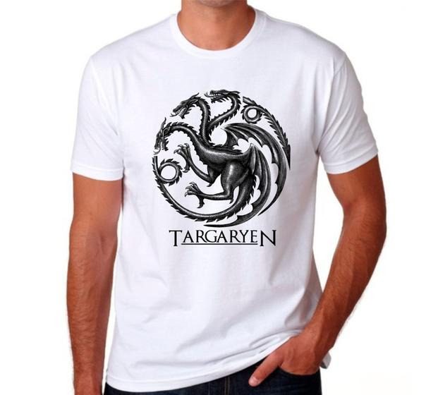 GAME OF THRONES CAMISA Targaryen cor branca - @meu.brasao - Outros Moda ...
