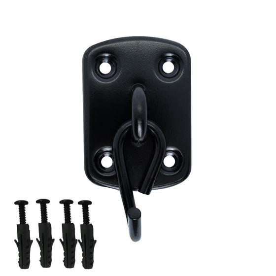 Gancho De Rede Aço Reforçado Preto 150kgs - Tolemat - Fixação e ...