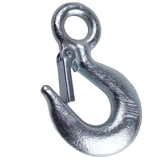 Gancho Olhal Cabo de Aço com Trava Aço Galvanizado Forjado 5 Toneladas ...