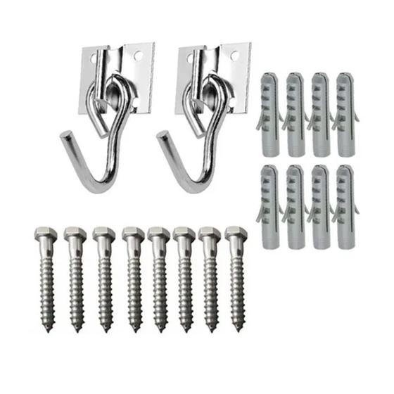 Gancho Para Rede Reforçado Aço Com Parafusos E Bucha - Aliança ...