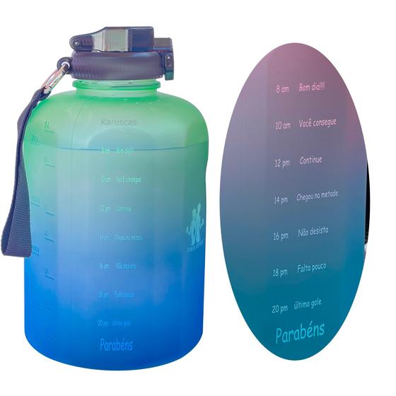 Garafa Academia Galão De Agua 2,2l Squeze Musculação Treino - Hunter ...
