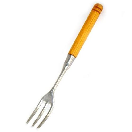 Garfo de Aluminio com Cabo de madeira 28cm - alumipack - Garfos ...