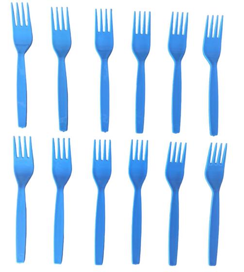 Garfo de sobremesa bolo refeição aniversário talher plastico kit ...