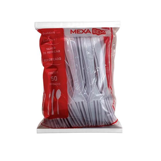 Garfo para Refeição Reforçado 17,7cm Cristal Mexa Bem com 50 unidades ...