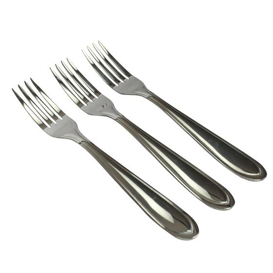 Garfos De Mesa Em Aço Inox América Original Line Com 12 Unidades ...