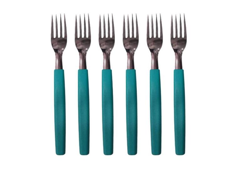 Garfos de Mesa Simonaggio Belize Azul Tiff - 6 Peças - Garfo de Mesa ...