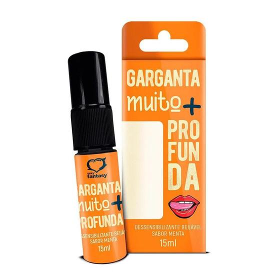Garganta Muito Mais Profunda Anestésico Oral Em Spray 15ml Sexy Fantasy Sex Shop Gel Para Sexo
