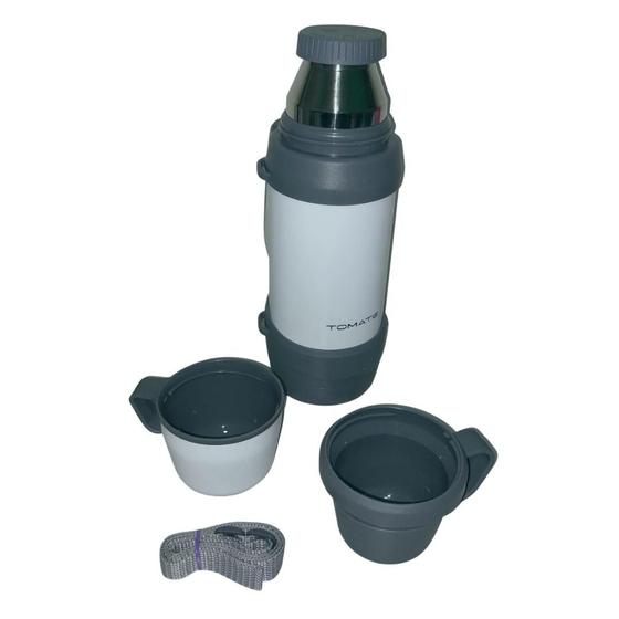 Garrafa de Aço Inoxidável Térmica Fechamento a Vacuo com alça para ...