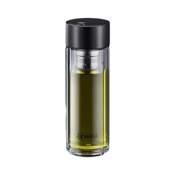 Garrafa De Água De Vidro Resistente Ao Calor Com Infusor De Chá, Tampa ...