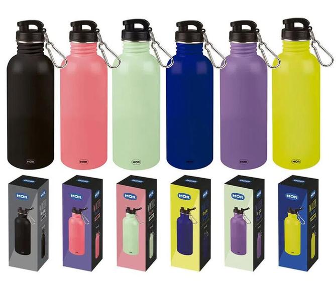 Garrafa De Água Squeeze Water to Go Trendy 750ml Inox Mor - Cores ...