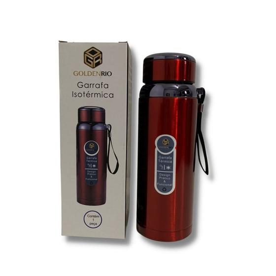Garrafa Isotérmica Inox Premium Parede Dupla 750ml Vermelho - Golden ...