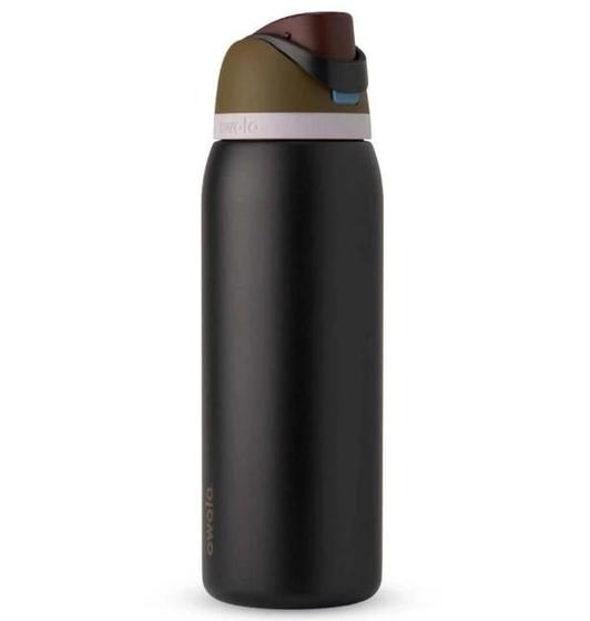 Garrafa Owala Freesip Stainless Steel Termica 32Oz /946Ml-Green/Black ...