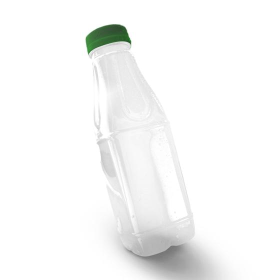 Garrafa Pet Transparente Quadrada M 500ml com Tampa 100und - Embalagem ...