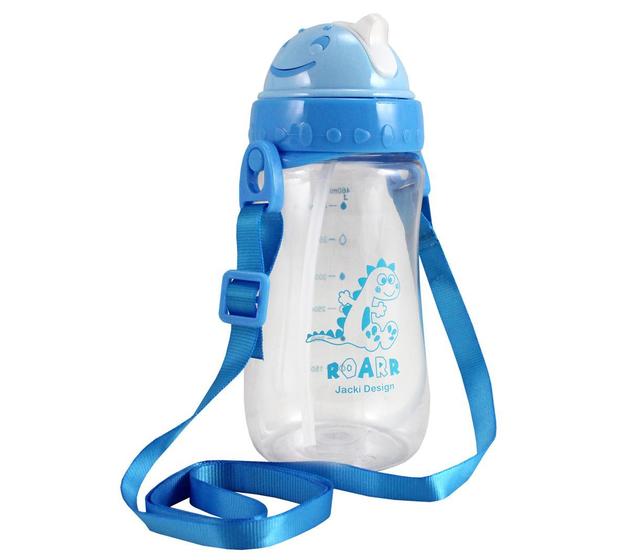 Garrafa Squeeze Infantil Garrafinha Água Criança Menino Canudo Retrátil ...