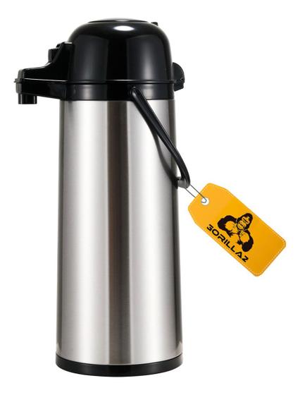 Garrafa Termica 1,9 L Inox Pressão Quente E Frio - Gorillaz - Garrafa ...