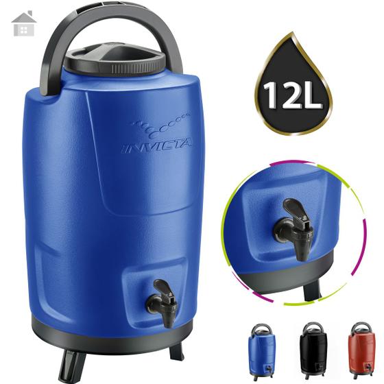 Garrafa Térmica Botijão 12 Litros Garrafão de Tripé com Torneira p ...