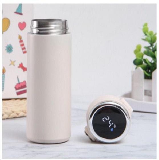 Garrafa Térmica De Agua Inox 450 ML/Temperatura De Led/Estampa lisa/Unisses - AMIGOLD - Garrafa ...