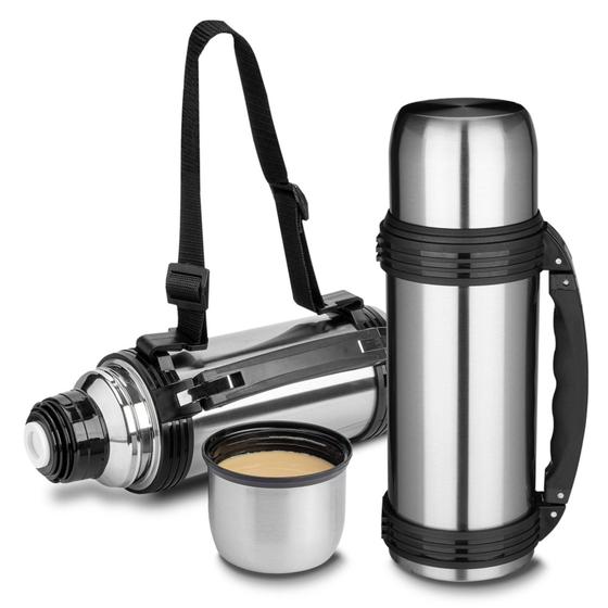 Garrafa Térmica Inox Isolada À Vácuo 1200ml Quente Frio - ARN - Garrafa ...