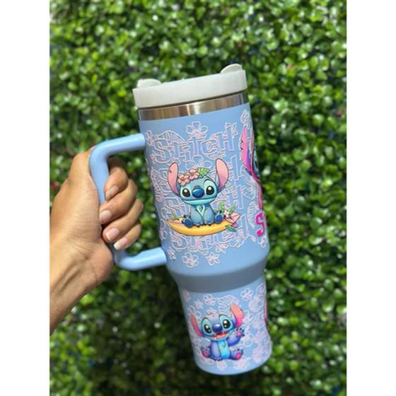 Garrafa Térmica StiTch 1200ML - Garrafa Fofa - Bebidas Quentes e Frias ...