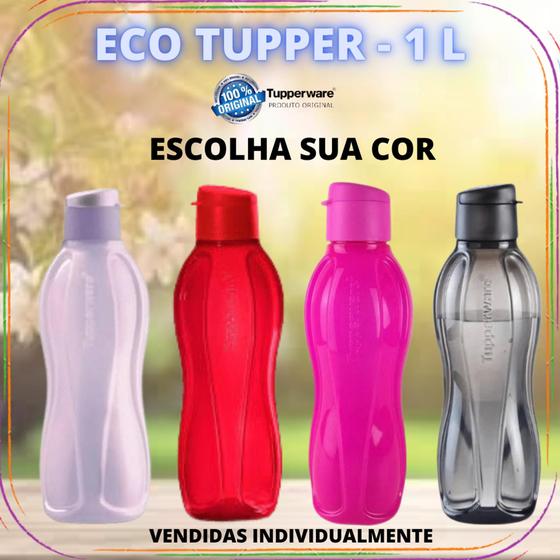 Garrafa Tupperware Eco Tupper Redonda - 1 L - Garrafa - Magazine Luiza