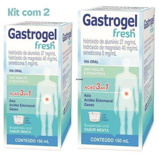 Gastrogel 150ml azia acidez estomacal gases kit 2 - Medquimicas - Soro ...