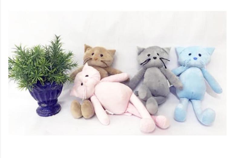 Gato Miu Pelúcia / 28 Cm - Decoração Para Quarto/Brinquedo/Enfeite ...