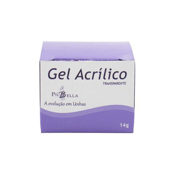 Gel Acrílico Piu Bella Transparente 14g - Esmalte - Magazine Luiza