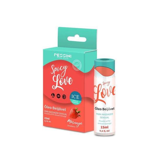 Gel beijável para sexo oral com efeito quente e sabor morango pessini spicy love - Gel para Sexo ...