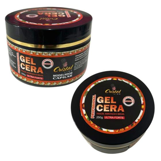 Gel Cera Para Cabelo Modelador Fixador Capilar Incolor Cristal Line ...