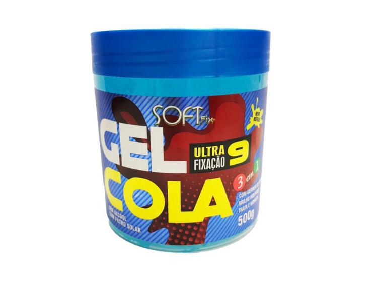 Gel Cola 9 Ultra Fixação Soft Fix 500g - Gel de Cabelo - Magazine Luiza