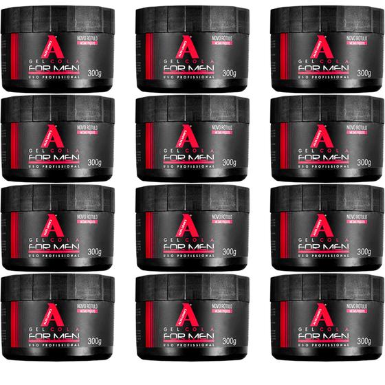 Gel Cola Profissional Alfa Looks 300g - Atacado 12 Unidades - Pomada ...