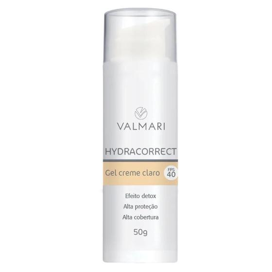 Gel Creme Fps 40 Hydracorrect Valmari - Claro ( Natural ) - Protetor ...
