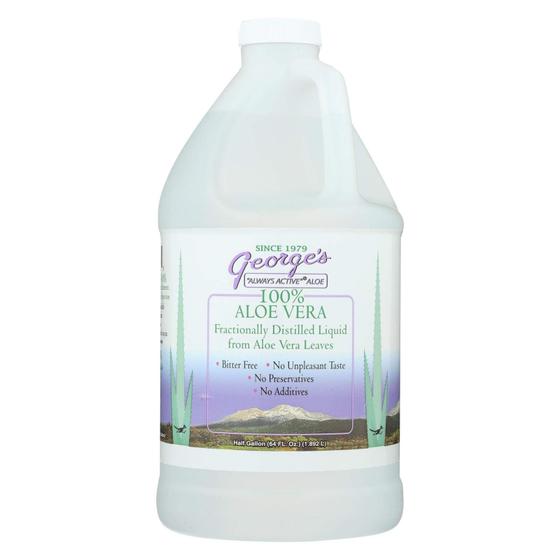 Gel de Aloe Vera George's 1,89 L destilado fracionado sem antraquinona ...