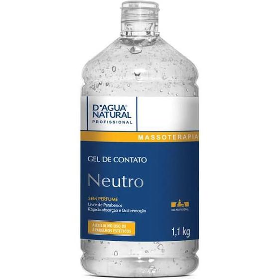 Gel De Contato Neutro 1,1kg Dagua Natural Eletroterapia - Gel Condutor ...