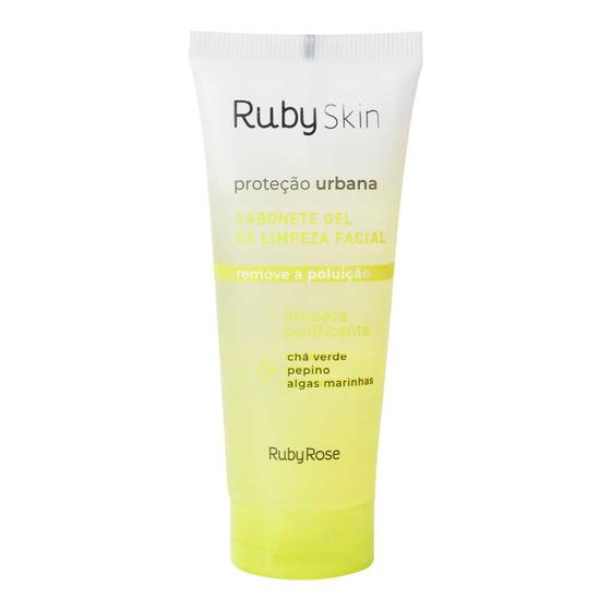 Gel de Limpeza Facial Ruby Rose Chá Verde, Pepino e Algas Marinhas ...