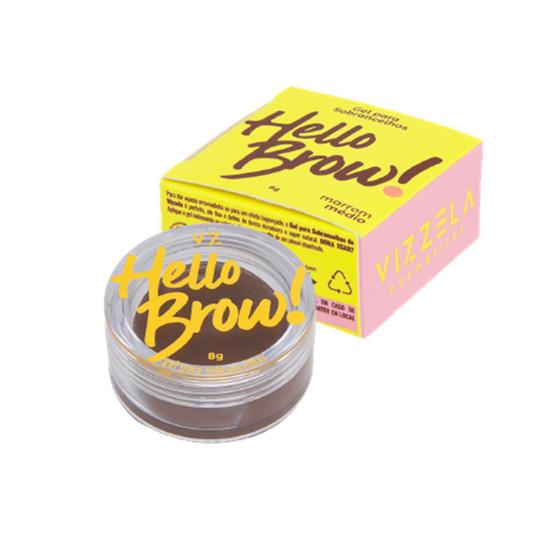 Gel de Sobrancelhas Vizzela Hello Brown - Delineador de Sobrancelhas ...
