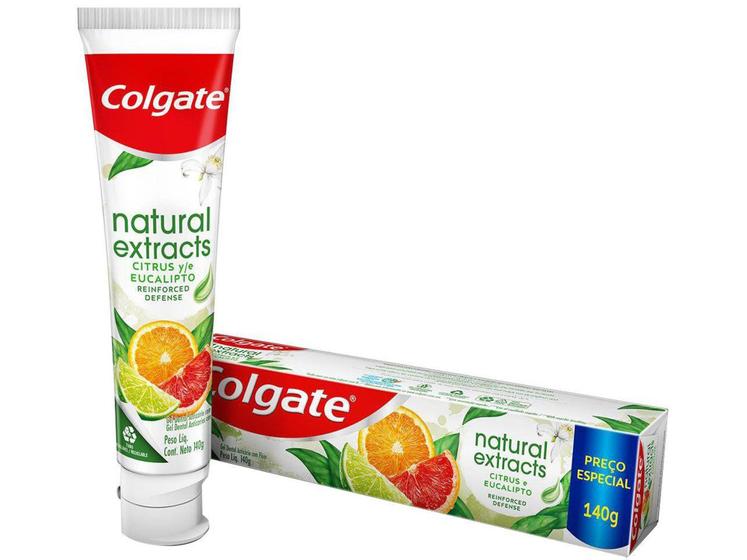 Gel Dental Colgate Natural Extracts - Citrus e Eucalipto 140g - Creme e ...