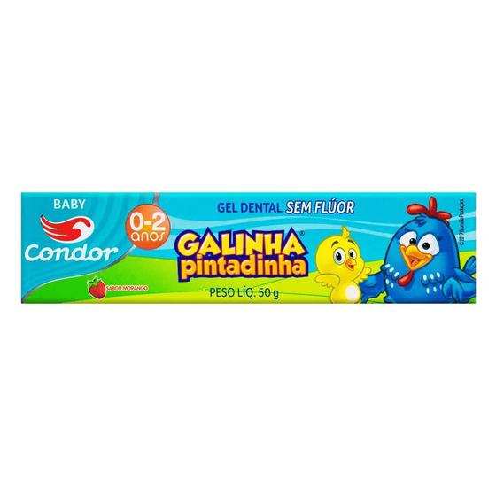 Gel Dental Infantil Condor Baby 0 a 2 anos Sabor Morango 50g - Creme e ...
