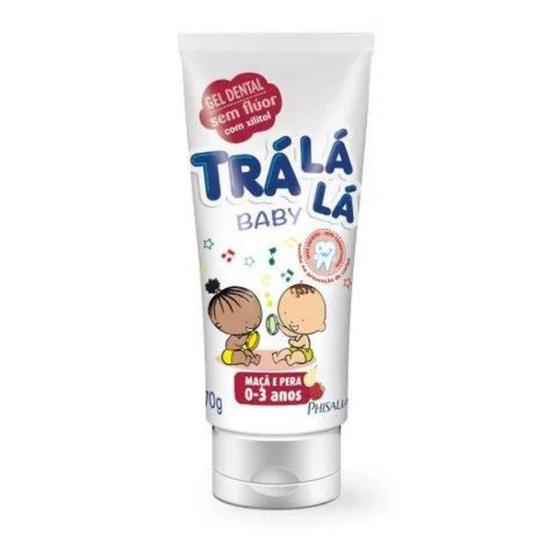 Gel Dental Trá Lá Lá Baby Maçã E Pera Sem Fluor 70g - PHISALIA - Creme ...