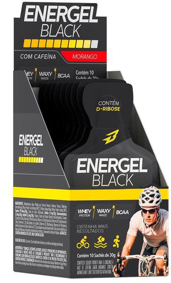 Gel Energel Black 10 Sachês Bodyaction Carb Up Sabor Morango Bcaa Waxy ...